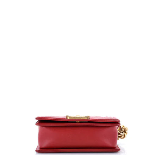 Chanel Top Handle Boy Bag Quilted Calfskin Small | The Luxury Pear